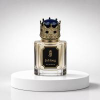 China Crown Embossed Zamac Zinc Alloy Perfume Cap with Resin Top and Customizable Design for sale