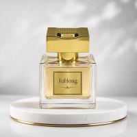 China Square Flat Zamac Perfume Cap | Gold Plated Zinc Alloy Fragrance Bottle Lid for sale