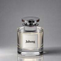 China High Gloss Zinc Alloy Fragrance Cap Cylindrical Double Deck Perfume Bottle Top Custom Logo Perfume Packaging Accessories for sale