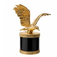 China 3D Golden Eagle Zamac Perfume Bottle Cap Luxury Zinc Alloy Decorative Perfume Lid for sale