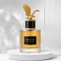 China 3D Golden Eagle Zamac Perfume Bottle Cap Luxury Zinc Alloy Decorative Perfume Lid for sale