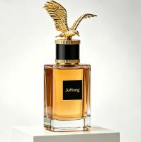 China 3D Golden Eagle Zamac Perfume Bottle Cap Luxury Zinc Alloy Decorative Perfume Lid for sale