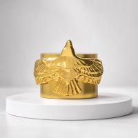 China Luxury 3D Eagle Zamac Zinc Alloy Perfume Bottle Cap Custom Sculpture Metal Perfume Lid for sale
