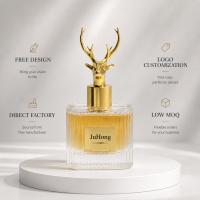 China Luxury 3D Deer Head Zamac Perfume Cap with Custom Logo Engraving and Electroplated Gold Finish for sale