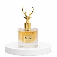 China Luxury 3D Deer Head Zamac Perfume Cap with Custom Logo Engraving and Electroplated Gold Finish for sale