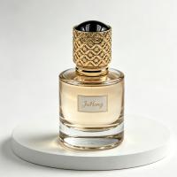 China Luxury Embossed Zamac FEA15 Perfume Cap with Black Resin Top for sale