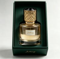 China Luxury Embossed Zamac FEA15 Perfume Cap with Black Resin Top for sale