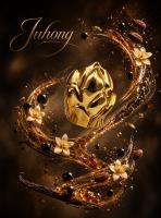 China Luxury Lotus Bud Zinc Alloy Perfume Cap Electroplated Gold Zamac Fragrance Bottle Lid Custom Logo Metal Perfume Cover OEM Packaging Magnetic for sale