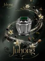 China Luxury Wavy Zinc Alloy Perfume Cap Inlaid Emerald Gem Custom Zamac Fragrance Bottle Lid OEM Logo Electroplated Metal Perfume Cover Magnetic for sale