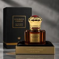 China Luxury Crown Shape Zinc Alloy Perfume Cap Inlaid Red Rhinestone Custom Logo Gold Plated Zamac Metal Perfume Bottle Lid OEM High-End Fragrance Bottle Cover Magnetic for sale