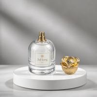 China Ornate 3D Floral Zamac FEA15 Perfume Cap, Gold‑Finish Zinc Alloy Decorative Bottle Top for sale