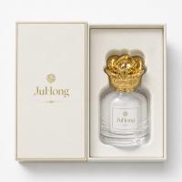 China Ornate 3D Floral Zamac FEA15 Perfume Cap, Gold‑Finish Zinc Alloy Decorative Bottle Top for sale