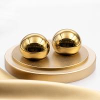 China Mirror Gold Metal Ball Perfume Cap Zinc Alloy Spherical Lid Luxury Cosmetic Accessory Custom Logo For Perfume Glass Bottle Magnetic for sale