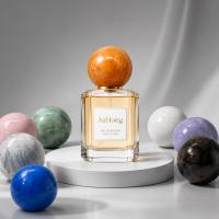 China Marble-patterned spherical resin perfume cap, FEA15 customizable perfume cap for sale