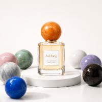 China Marble-patterned spherical resin perfume cap, FEA15 customizable perfume cap for sale