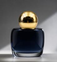 China Zinc Alloy Half‑Sphere Perfume Cap Mirror Bright Gold Plated Ball Shape Cosmetic Bottle Lid Custom Logo OEM For Perfume Glass Bottle Magnetic for sale