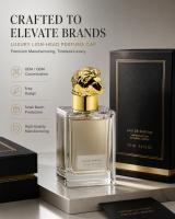 China Zinc Alloy 3D Lion Head Perfume Cap Mirror Gold Plated Animal Sculpture Bottle Lid Custom Logo OEM For Perfume Glass BottleMagnetic for sale