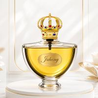 China Noble Royal Crown Gem‑Accented Zamac FEA15 Perfume Cap, Gold‑Plated Zinc Alloy Decorative Bottle Top for sale