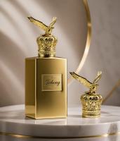 China Zinc Alloy Eagle Head Perfume Cap, Smooth Polished Gold Plated 3D Hawk Head Metal Lid For Luxury Perfume Bottle Custom Logo Magnetic for sale