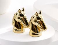 China Luxury 3D Sculpted Horse Head Metal Perfume Cap Zinc Alloy Animal Shape Fragrance Bottle Cover Custom Logo For Cosmetic Glass Bottle Magnetic for sale