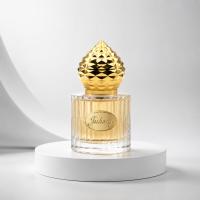 China Luxury Diamond Cut Gold Zamac Perfume Cap, Crown Shape Closure for FEA15 Perfume Bottle for sale