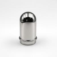 China Wholesale Multi‑Style Zinc Alloy Perfume Cap Cylindrical Oblique Cut Smooth Knurled Metal Perfume Bottle Closure Custom Logo for sale