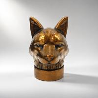 China Wholesale Vintage Antique Bronze Gold Zinc Alloy Animal Head Perfume Cap Deer Bull Wolf Eagle Horse Perfume Closure Custom Logo for sale