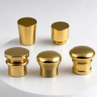 China Luxury Zamac Zinc Alloy Perfume Cap Gold Plated Round Dome Textured Metal Perfume Bottle Lid Custom Logo For Fragrance Glass Bottle for sale