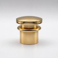China Luxury Zamac Zinc Alloy Perfume Cap Gold Plated Round Dome Textured Metal Perfume Bottle Lid Custom Logo For Fragrance Glass Bottle for sale