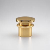China Luxury Dome Zamac Perfume Cap Gold Silver Plated Faceted Vertical Rib Metal Perfume Bottle Lid Custom Logo For Fragrance Oud for sale