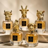 China Animal Head Sculpture Zamac Perfume Cap Zinc Alloy Gold Plated Metal Fragrance Bottle Lid Custom Logo Fits 15mm FEA Neck for sale