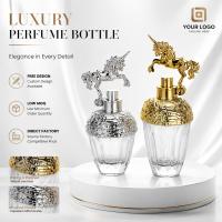 China 3D Unicorn Zamac Perfume Cap Zinc Alloy Decorative Metal Fragrance Bottle Lid Gold Silver Plating Custom Logo for sale