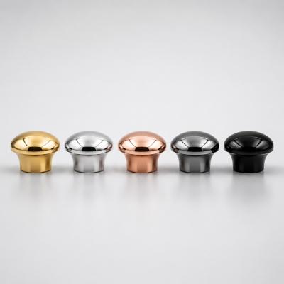 China Zinc Alloy Mushroom Shape Perfume Cap Multi‑Color Electroplated Metal Perfume Bottle Lid Custom Logo OEM For Fragrance Cosmetic Packaging for sale