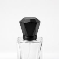 China Custom Zinc Alloy Perfume Cap Luxury Metal Fragrance Bottle Cap Faceted Design Electroplated Gold Silver Rose Gold Black Factory for sale