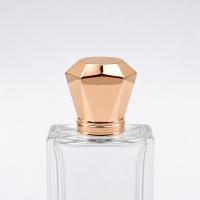 China Custom Zinc Alloy Perfume Cap Luxury Metal Fragrance Bottle Cap Faceted Design Electroplated Gold Silver Rose Gold Black Factory for sale