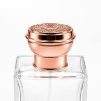 China Custom Zinc Alloy Perfume Cap Luxury Zamac Metal Fragrance Bottle Lid Round Top Electroplated Gold Silver Rose Gold Black Supply for sale