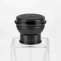 China Custom Zinc Alloy Perfume Cap Luxury Zamac Metal Fragrance Bottle Lid Round Top Electroplated Gold Silver Rose Gold Black Supply for sale