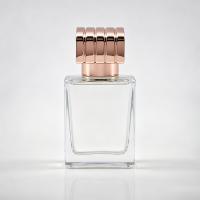 China Factory Wholesale Vertical Ribbed Square Zamac Perfume Cap Parallel Grooved Metal Perfume Bottle Cover Gold Silver Black Custom Logo OEM Magnetic for sale