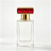 China Luxury Horizontal Rectangle Top Zinc Alloy Perfume Cap Faceted Color Inlay Gold Plated Frame Zamac Perfume Bottle Lid Custom Logo OEM ODM for sale