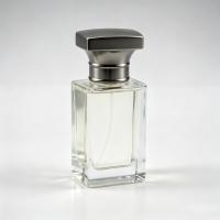 China Factory Wholesale Angled Rectangular Zamac Perfume Cap Tapered Flared Waist Double Ring Decoration Metal Perfume Bottle Cover Gold Gunmetal Black Custom Logo OEM for sale