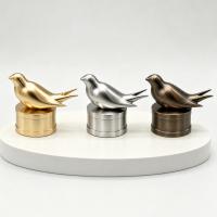 China Luxury Brushed Gold Swallow Bird Zamac Perfume Cap for FEA15 Perfume Bottle for sale