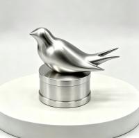 China Luxury Brushed Gold Swallow Bird Zamac Perfume Cap for FEA15 Perfume Bottle for sale