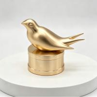 China Luxury Brushed Gold Swallow Bird Zamac Perfume Cap for FEA15 Perfume Bottle for sale