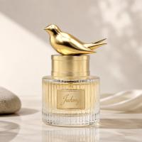 China Luxury Brushed Gold Swallow Bird Zamac Perfume Cap for FEA15 Perfume Bottle for sale