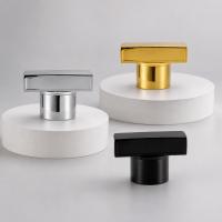 China Factory Wholesale T‑Shape Bar Zamac Perfume Cap Horizontal Rectangular Top Metal Perfume Bottle Cover Custom Logo OEM for sale