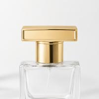 China Factory Wholesale T‑Shape Bar Zamac Perfume Cap Horizontal Rectangular Top Metal Perfume Bottle Cover Custom Logo OEM for sale