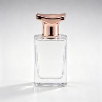 China Luxury Curved Wing‑Shape Zinc Alloy Perfume Cap Flared Zamac Lid Mirror Electroplating Custom Logo OEM for sale