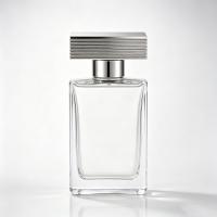 China Factory Wholesale Multi‑Layer Stacked Rectangular Zamac Perfume Cap Horizontal Slab Design Metal Perfume Bottle Cover Custom Logo OEM for sale