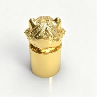 China Tiger Head Zamac Zinc Alloy Perfume Cap | Luxury Animal Sculpture Bottle Lid for sale