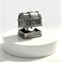 China Luxury Zamac Treasure Chest Perfume Cap | Custom Metal Fragrance Bottle Closure for sale